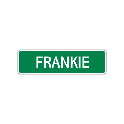 Frankie Girls Name Letter Printed Label Art Decor Novelty Aluminum ...