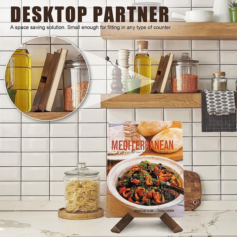 Counter Cooking Handmade Cook Book Stands Cookbook Stand Cookbook ...