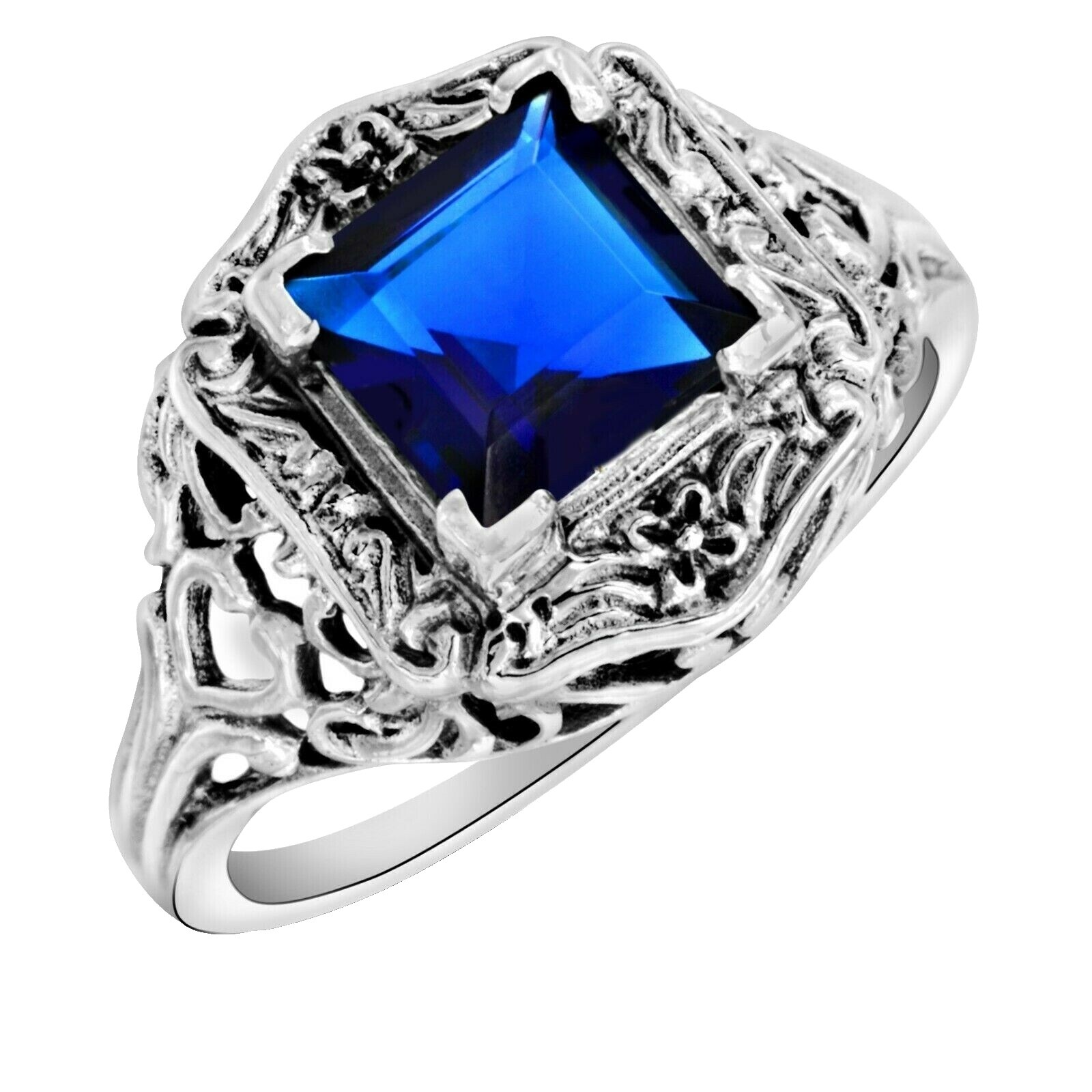 Art Nouveau Sapphire Ring | eBay