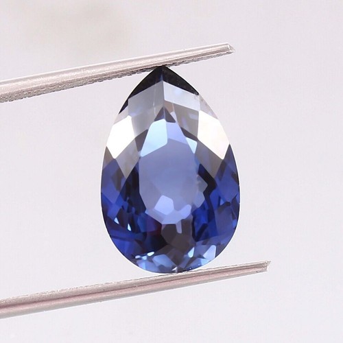 4.65Ct Natural Certified Blue Sapphire Pear Cut Loose Gemstone 11.5X7 ...
