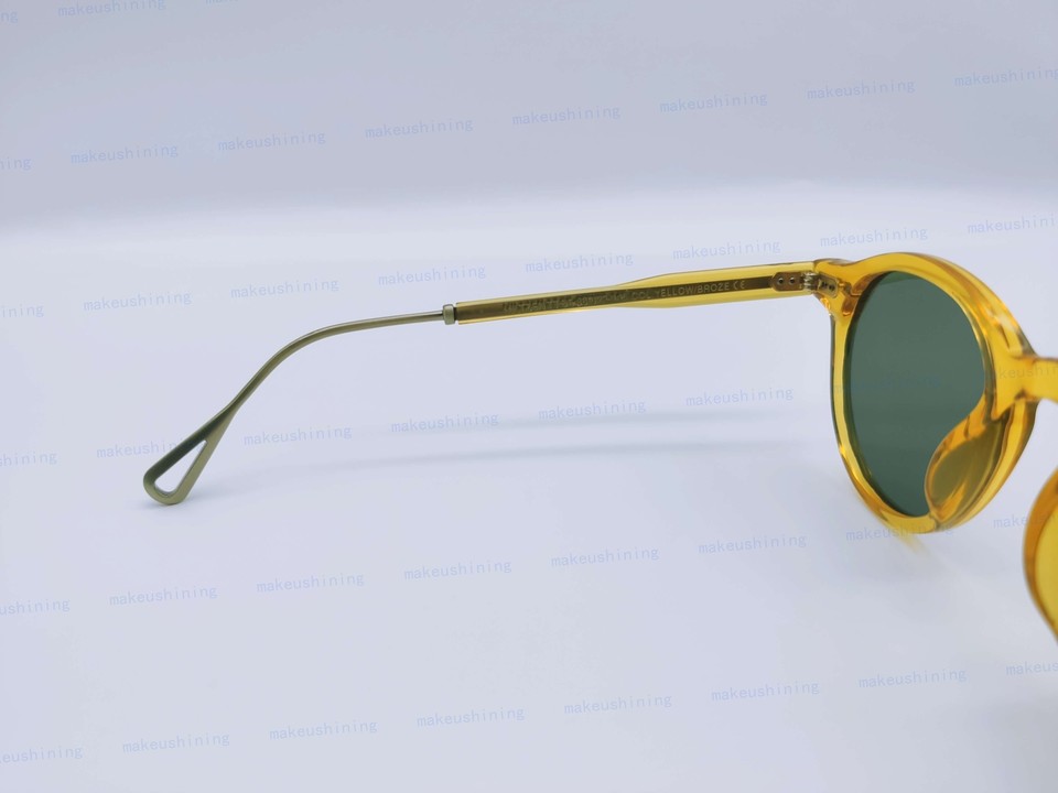 MOSCOT MILTZEN-TT YELLOW BROZE Frame Green Lenses Sun Glasses 46-22-145 ...