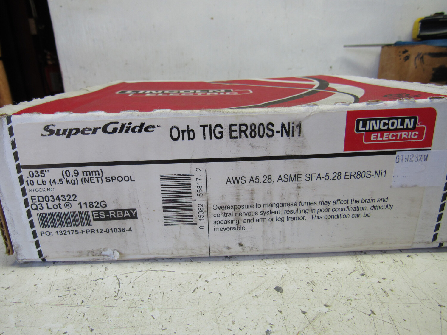 Lincoln Electric Orbital TIG ER80S-Ni1 .035" 10 lb Spool Welding Wire ...
