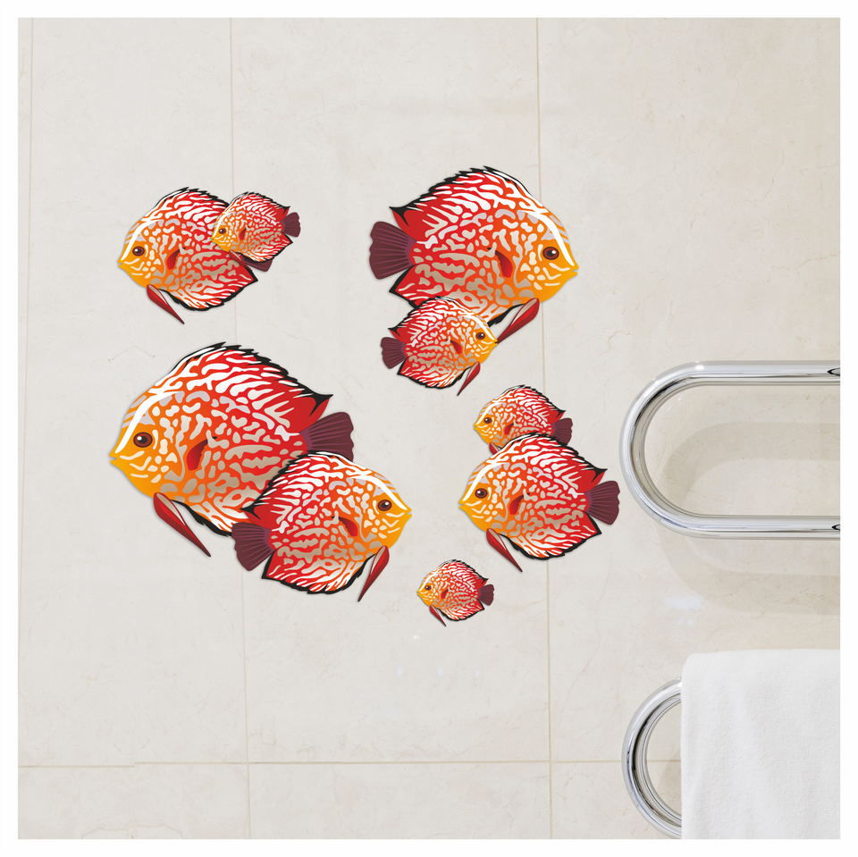 Tropical Fish Vinyl Art Decal Sticker [Multiuse] Tile Laptop Wall ...