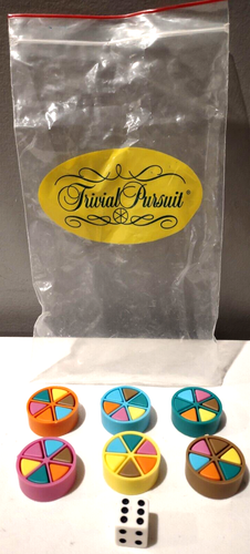 1981 Trivial Pursuit Master Board Game Replacement Wedges Pies Bag ...