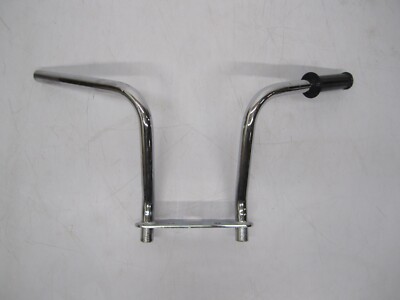 Vtg Bicycle Handlebars Ape Hanger Style Muscle Bike Chrome W/ 1 Black ...