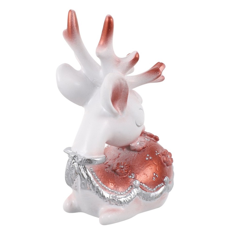 Cartoon Deer Decor Resin Deer Shape Adornment Home Desktop Deer ...