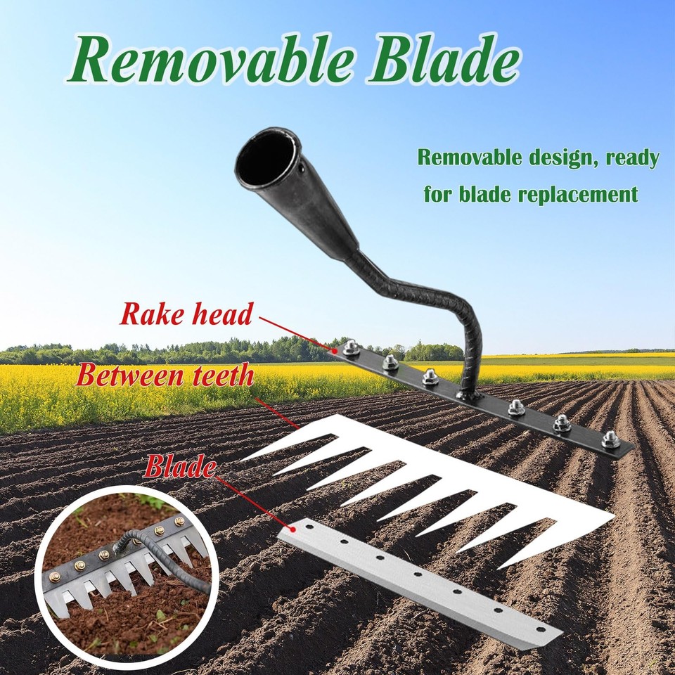 Upgrade Iron Weeding Rake 2.0, 2025 New Iron Rake for Gardening and ...