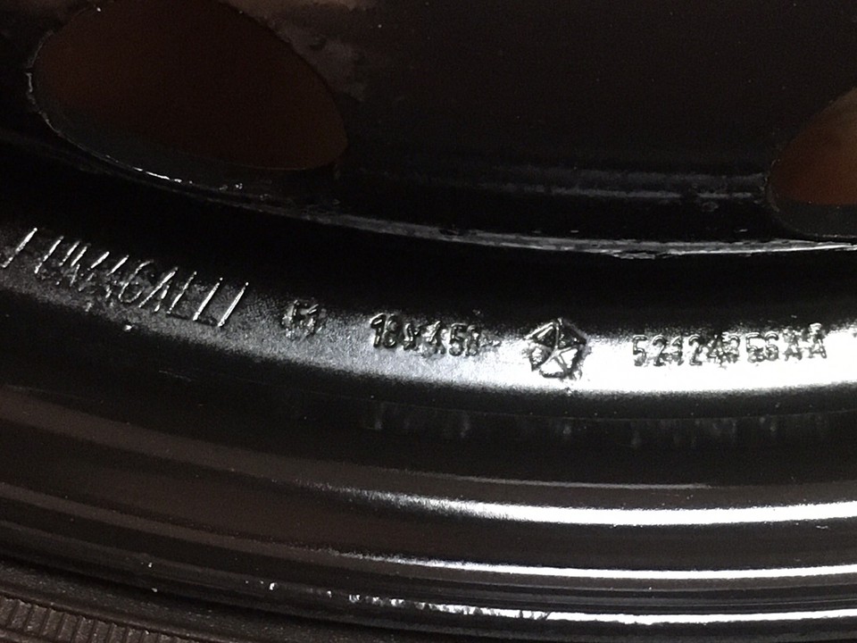 2011-2020 Dodge Durango Jeep OEM 52124856 Spare Tire 18x4 Steel Wheel ...