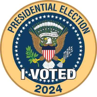 I VOTED 2024 PRESIDENTIAL ELECTION Sticker - Donald Trump vs Kamala ...