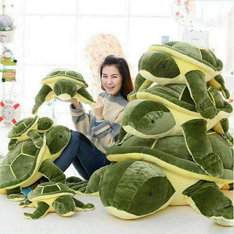 50-110cm Stuffed Animal Plush Cute Tortoise Turtle Giant Huge Soft Toy ...