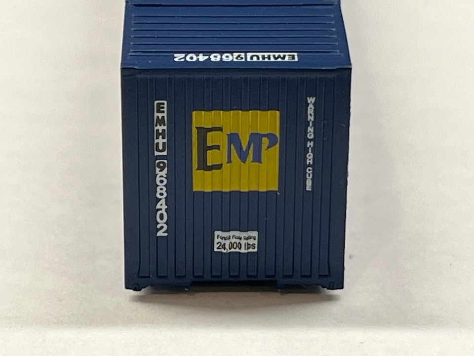 Atlas 53' Container for Well Cars EMP #968402 Blue N-Scale Fast ...