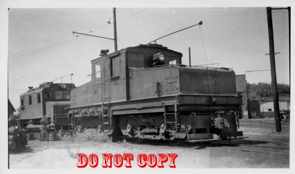 6G770 RP 1956 WATERLOO CEDAR FALLS & NORTHERN RAILROAD LOCO #208 ...