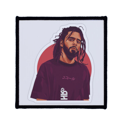 Square Printed Patch - J Cole Cartoon Sew On Badge in 3 sizes | eBay