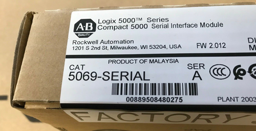 5069-SERIAL Series A,NIB,Compact Logixs 5000,QTY 4 Available,2021 mfg ...