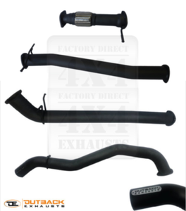 Ford Ranger 2.0L Bi Turbo 3.5" DPF Back Pipe Only Stainless Exhaust ...