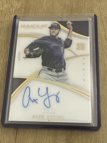2015 Panini Immaculate Collegiate Rookie Auto /99 Alex Young #AY Auto ...