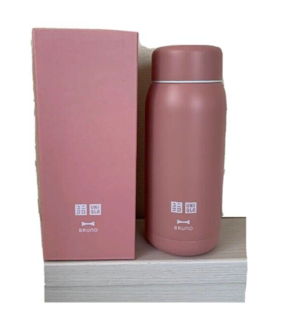 UNIQLO x BRUNO Collaboration Novelty Stainless Tumbler Coffee Mug Pink ...