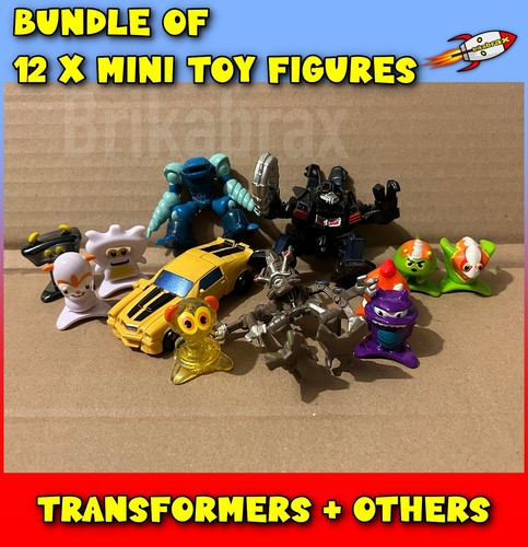 Bundle Job Lot of 12 x Mini Toy Figures Transformers + Others - Used ...