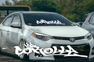 Corolla Sticker Decal Car Vinyl JDM Slammed Turbo Boost Stance Drift ...