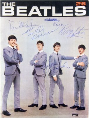 THE BEATLES Signed Magazine Cover - Rock & Pop Signed by all 4 ...
