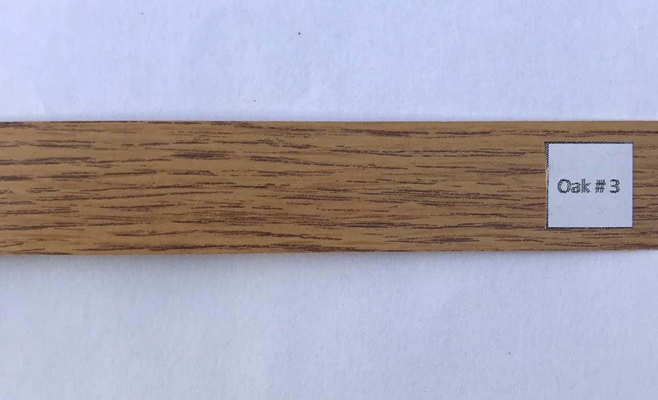 Oak/Light Oak Pre Glued Iron on Melamine Edging Tape various oak ...