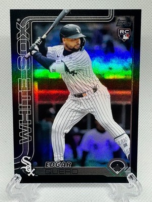 EDGAR QUERO 2025 Topps Update Black Holo Foil 2/10 RC #US145 White Sox ...