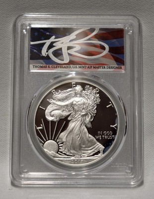 2017 W Silver Eagle Coin PCGS PR70DCAM 1st Day Of Issue Thomas ...
