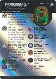 Thunderball - L060 Limited Edition M/NM Card Only Legacy Cards HeroClix ...