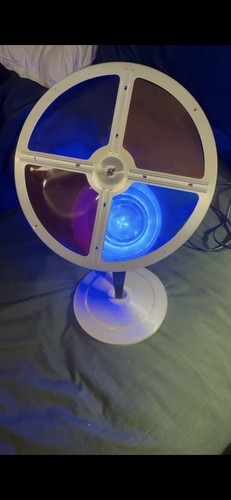 EVERGLEAM LITE REVOLVING COLOR WHEEL LIGHT FOR VTG METAL CHRISTMAS ...