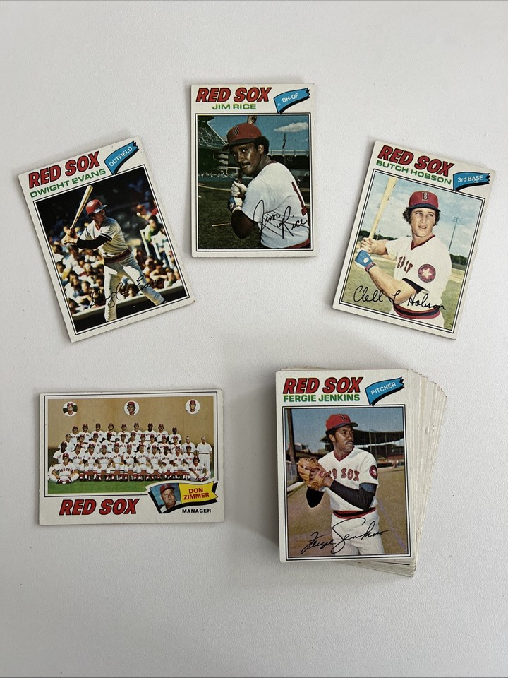 1977 Topps Baseball Boston Red Sox Team Set 20 Cards VG/EX/NM | eBay