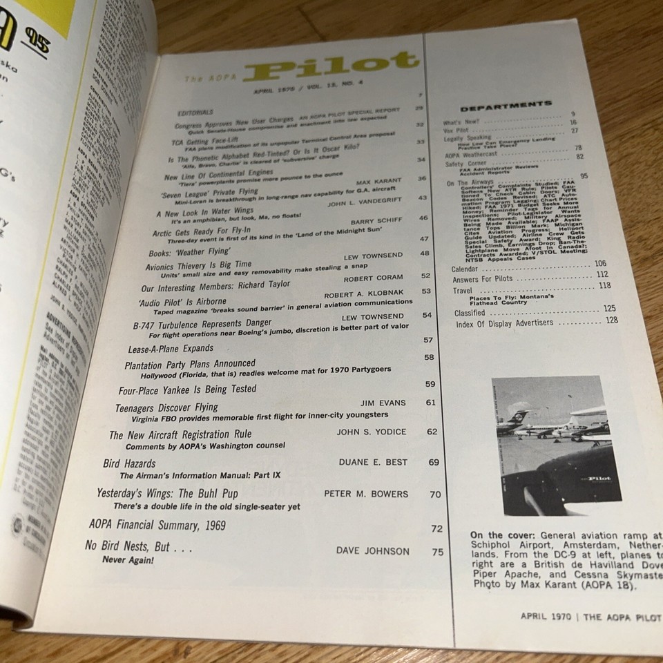 7 - 1970 THE AOPA PILOT Magazine - Aircraft Owners & Pilot Association ...