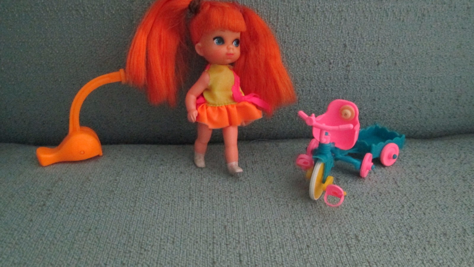 Vintage Liddle Kiddles Doll Skediddle Tracy with her Trikediddle ...