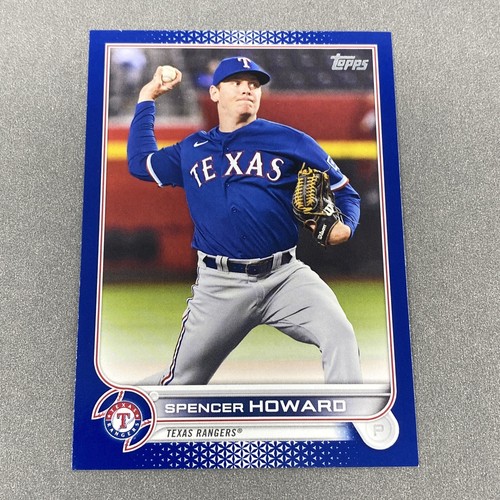 Spencer Howard ROYAL BLUE Parallel 2022 Topps Baseball #162 Card Texas ...