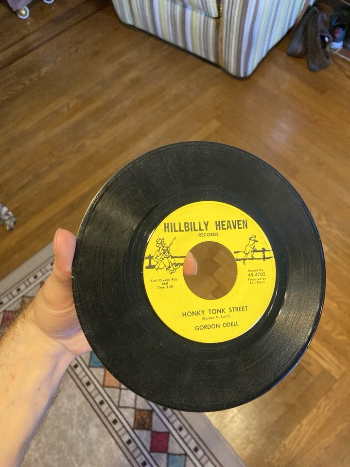 Gordon Odell Honky Tonk Street Vietnam Hillbilly Heaven Rare 45 VG ...