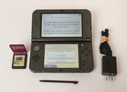 Nintendo “New” 3DS XL Handheld System RED-001 Console - PARENTAL LOCKED ...