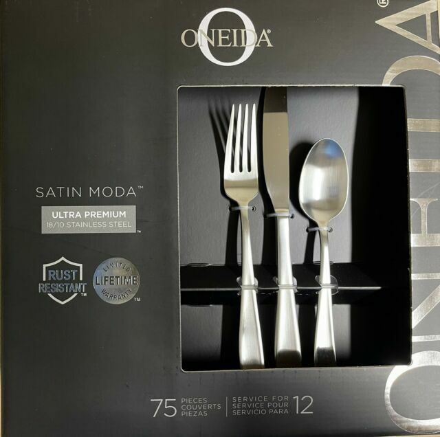 ONEIDA Satin Moda Flatware Set - 75 Piece for sale online | eBay
