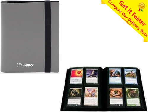 ULTRA PRO ECLIPSE GREY PRO BINDER FOLDER ALBUM 4 POCKET Yugioh MTG ...