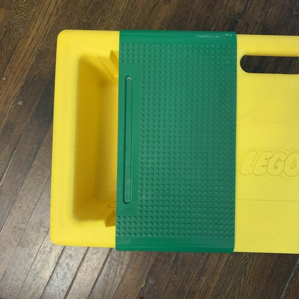 VINTAGE Official LEGO ACTIVITY Folding Legs TABLE Storage Plates Made ...