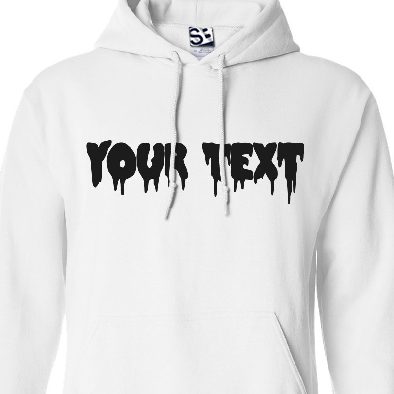 Custom Creep HOODIE Personalize Scary Halloween Blood Drip Sweatshirt ...