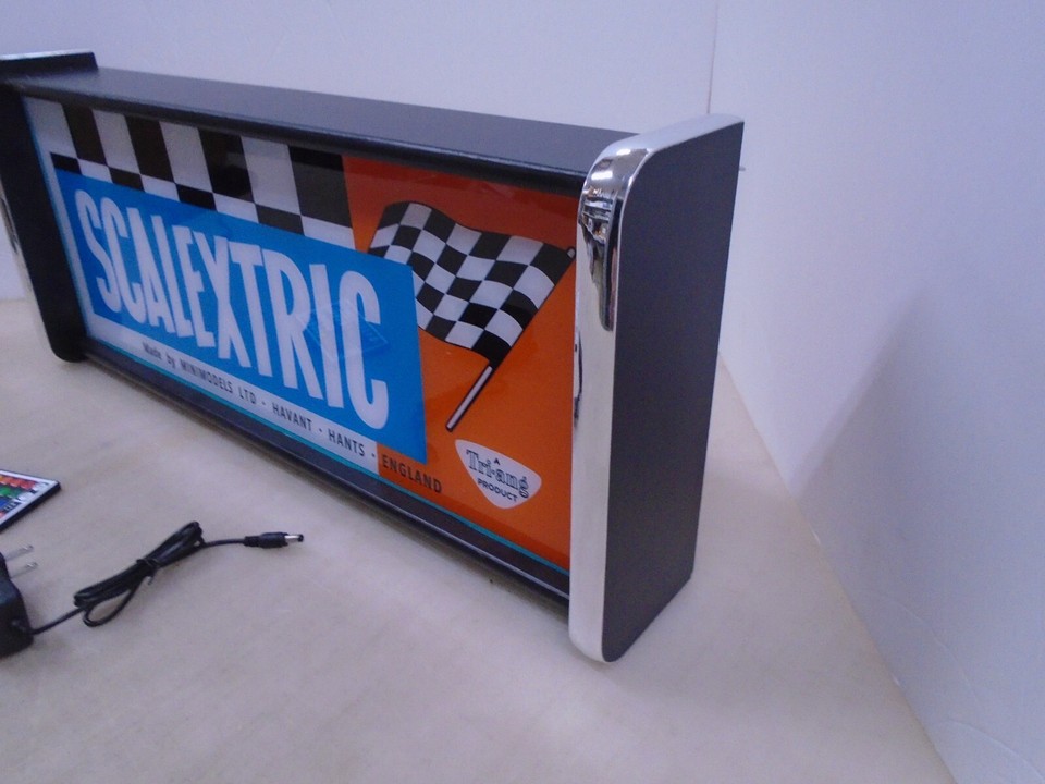 Scalextric Slot cars LED Display lighted sign | eBay