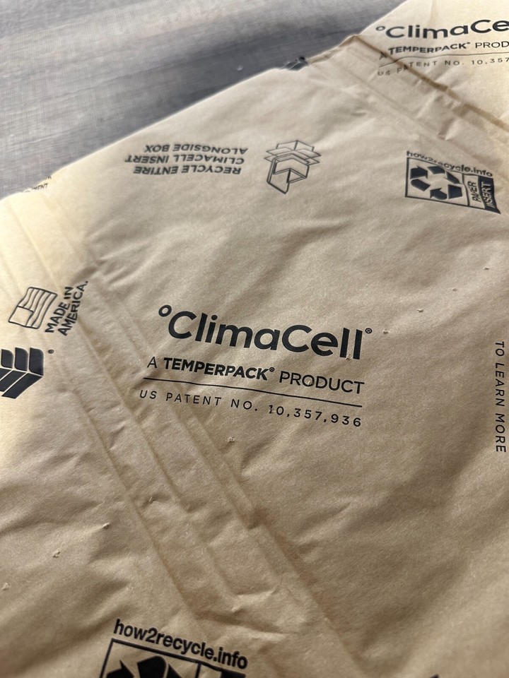 ClimaCell Recyclable Insulated Box Liner 15"x15"x10" For Shipping ...