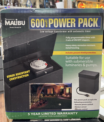 Malibu 600w Transformer Malibu 600 Watt Transformer With Timer And