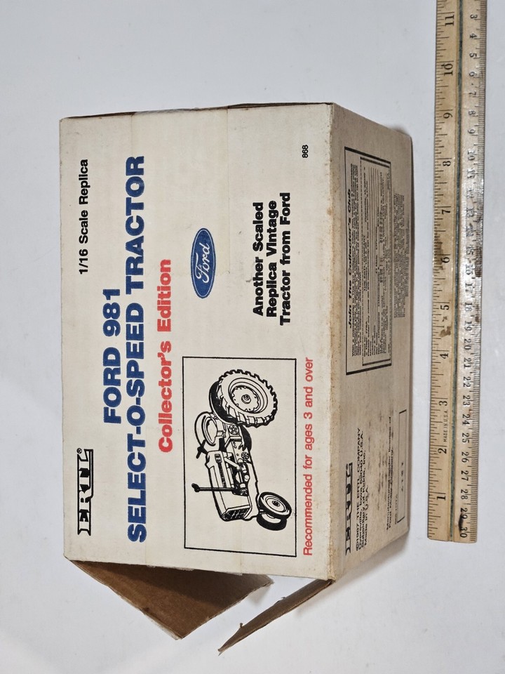 1987 Ertl Ford 981 Select O Speed Tractor Collector's Edition 1/16 | eBay