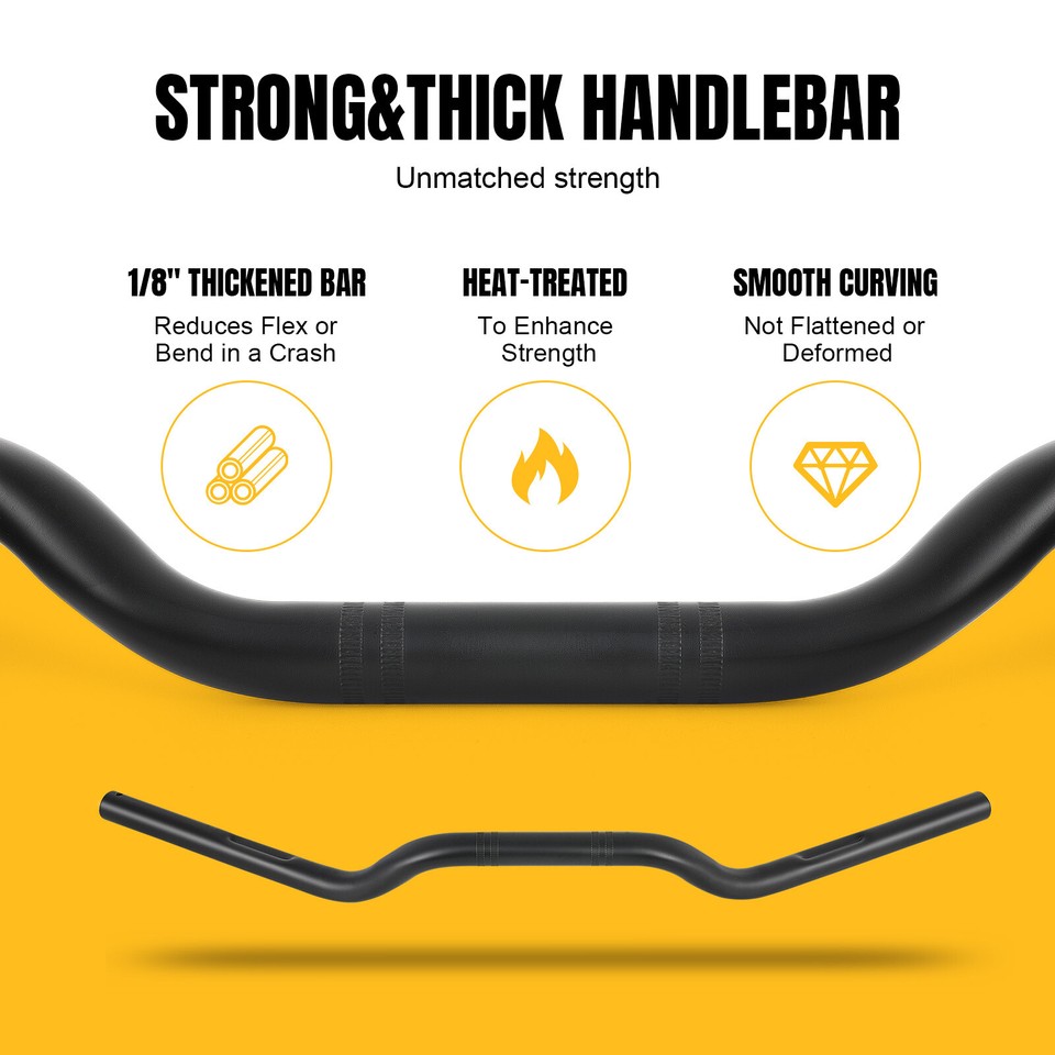 1" 25mm Motorcycle Tracker Bar Handlebar For Yamaha V Star XVS 250 650 ...