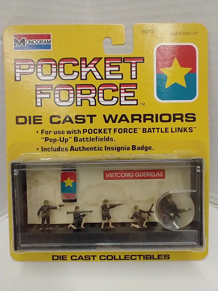Monogram #8073 Pocket Force Die Cast Warriors Vietcong Guerillas 1/72 ...
