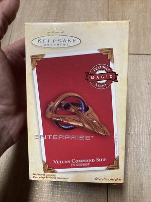 Keepsake ornament Vulcan command ship enterprise 2004 | eBay