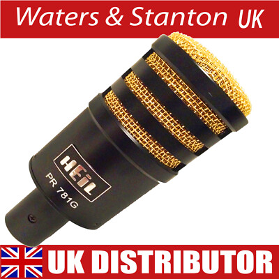 HEIL Broadcast / Podcast Dynamic Microphone PR-781-G Gold Grill Version ...
