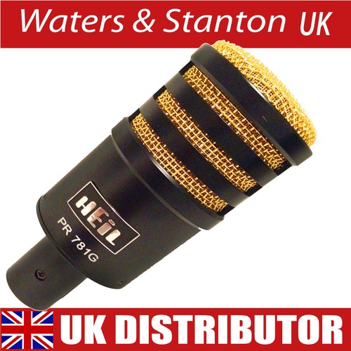 HEIL Broadcast / Podcast Dynamic Microphone PR-781-G Gold Grill Version ...