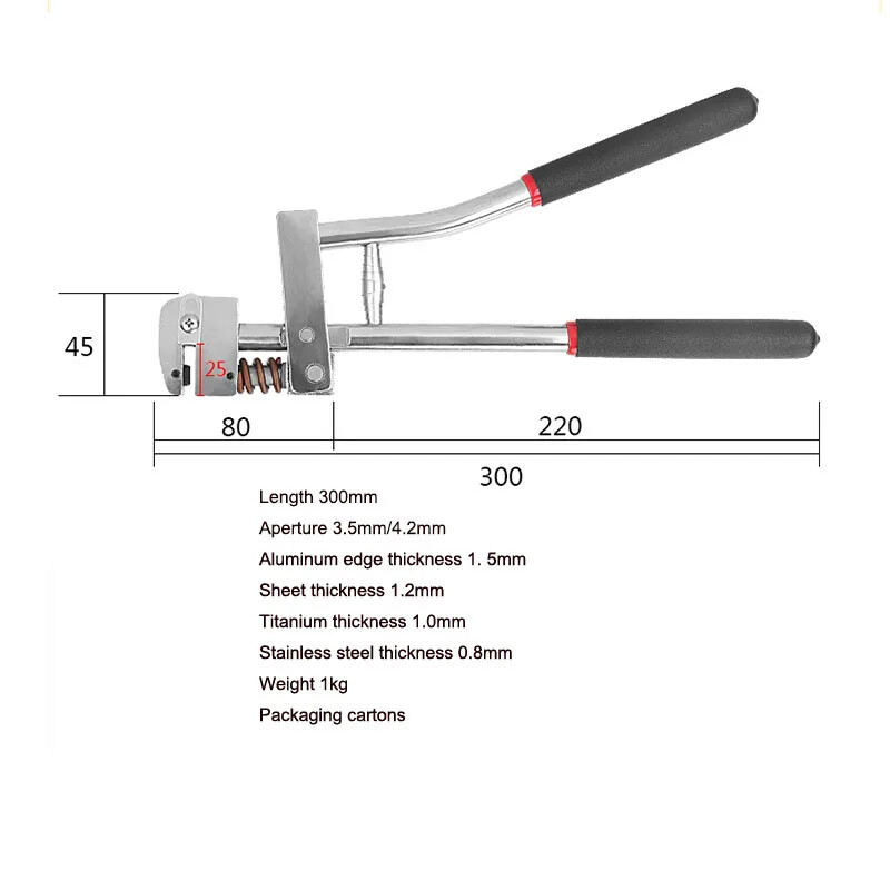 Manual Punching Pliers Aluminum Edge Stainless Steel Word Punching ...