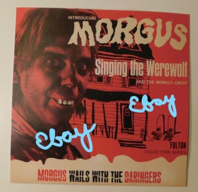 Morgus Singing the Werewolf repro Picture sleeve only / NO RECORD | eBay